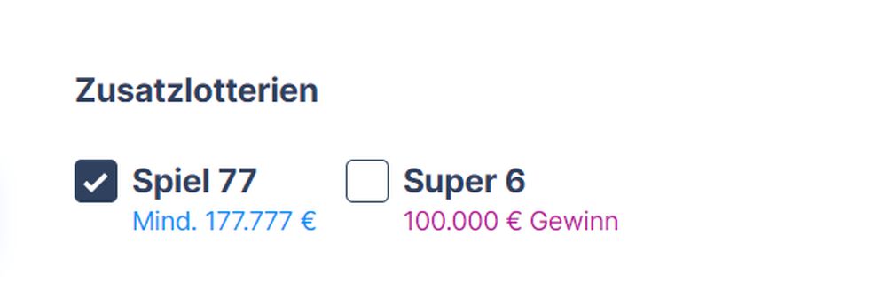 Lottoschein ausfüllen Mit 6 Kreuzen zum Gewinn